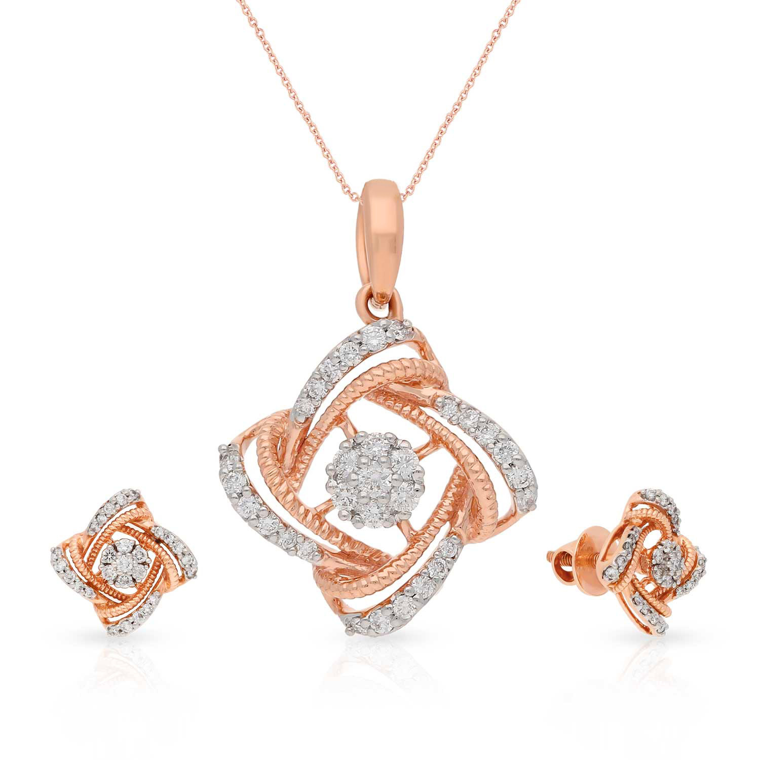 Buy Mine Diamond Pendant Set PSMGNFSH393PN5 for Women Online Malabar Gold Diamonds