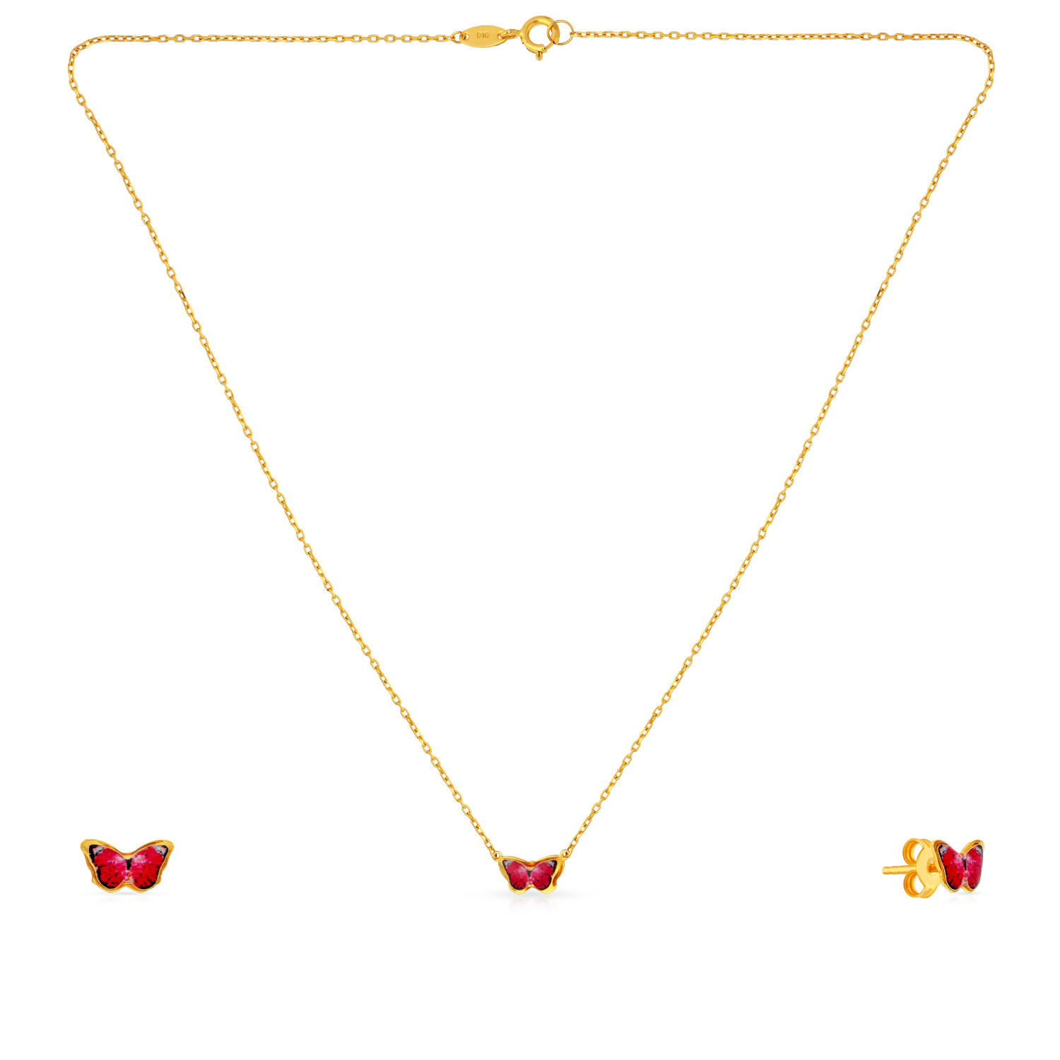 Buy Starlet Gold Necklace Set NSNK9295823 for Kids Online Malabar Gold Diamonds